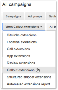 Google AdWords Tips: Callout Extensions