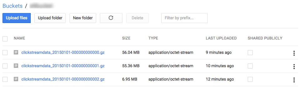 How to export Google Analytics BigQuery Clickstream Data
