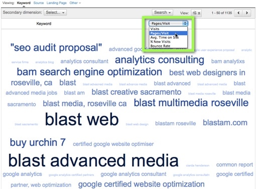 Term Clouds in Google Analytics - What is so special?